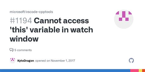 cannot access this variable in watch window · issue 1194 · microsoft