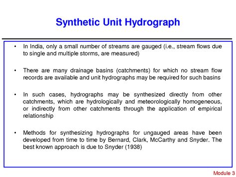 Solution Synthetic Unit Hydrograph Studypool