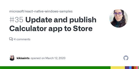 Update And Publish Calculator App To Store Issue Microsoft React Native Windows Samples