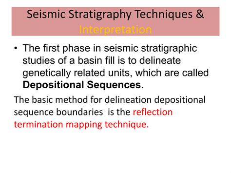 Seismic Stratigraphy Techniques Pdf