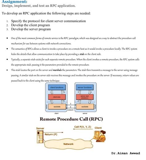 Solved Assignment Design Implement And Test An Rpc