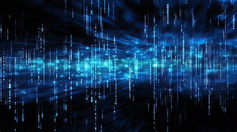 Premium Photo Digital Binary Code On A Black Background