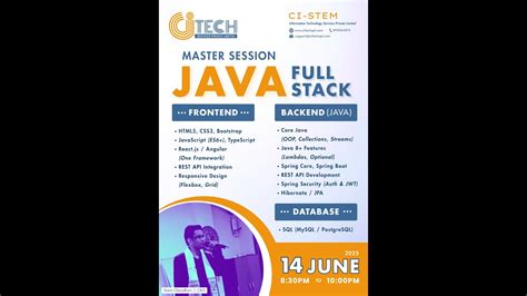 Master Session Java Full Stack 14th June 25 Ceo Sunit Chaudhuri And Software Engineer Debojyoti