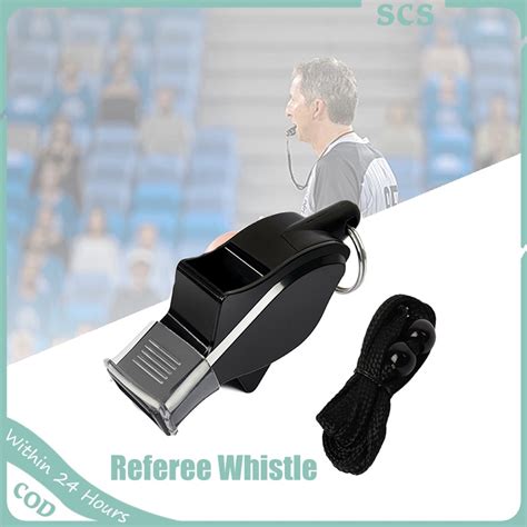 Referee Whistle Dolphin Whistles Plastic Seedless Whistles With Lanyard