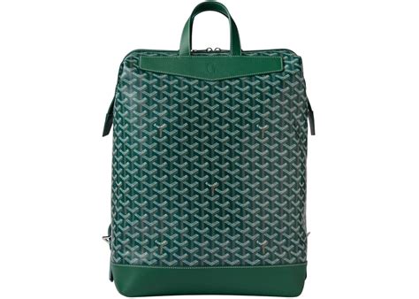 Goyard Cisalpin Backpack Green In Goyardine Canvas Chevroches Calfskin