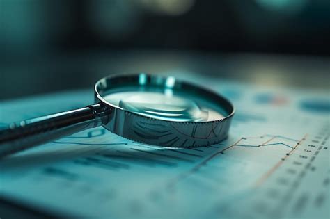 Premium Photo Magnified View Of A Graph Chart Analysis