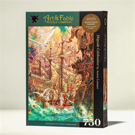 Shipside Celebration 750 Piece Premium Jigsaw Puzzle Art And Fable