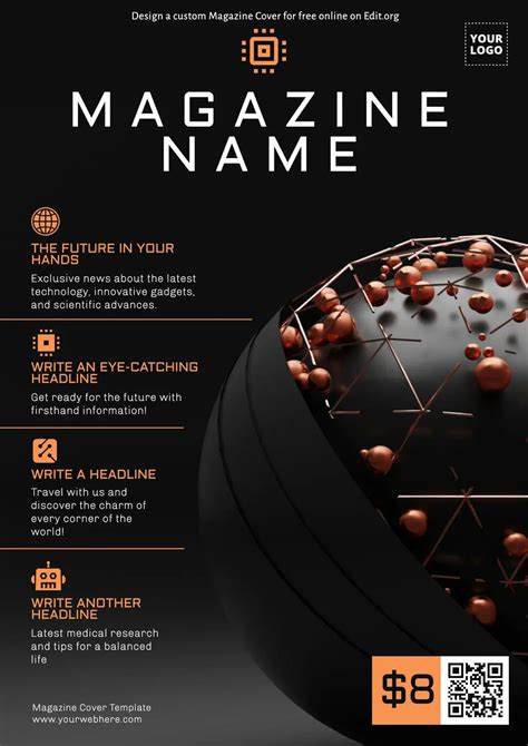 Create Magazine Cover Template