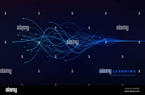 Deep Learning Visualization Ai Artificial Intelligence Concept Of Neural Networks Wave