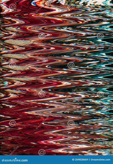 Distorted Display System Breakdown Signal Error Stock Image Image Of Futuristic Screen