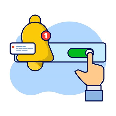 The Concept Of A Notification Appears The Notification Has Been Successfully Activated Or