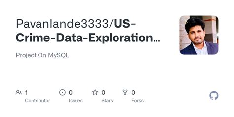 GitHub Pavanlande3333 US Crime Data Exploration And Analysis Project On MySQL