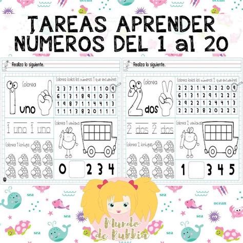 Cuaderno De Tareas Para Aprender Los Números In 2025 Organization