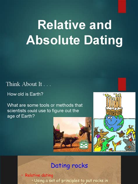 Relative And Absolute Dating Pdf