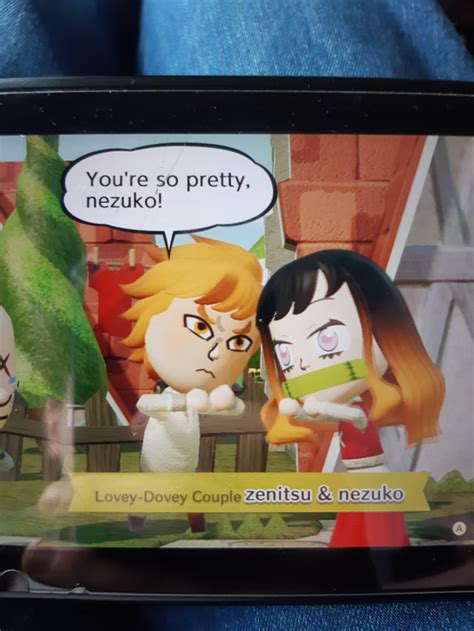 Made Zenitsu And Nezuko Let Me Know If You Want The Access Code R Miitopia