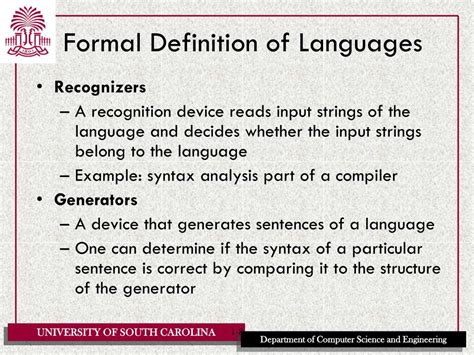 Ppt Csce 330 Programming Language Structures Syntax Slides Mainly