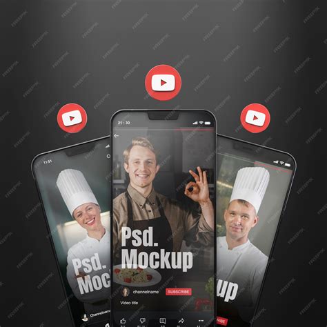 Premium Psd Social Media App Interface Mock Up On Smartphone