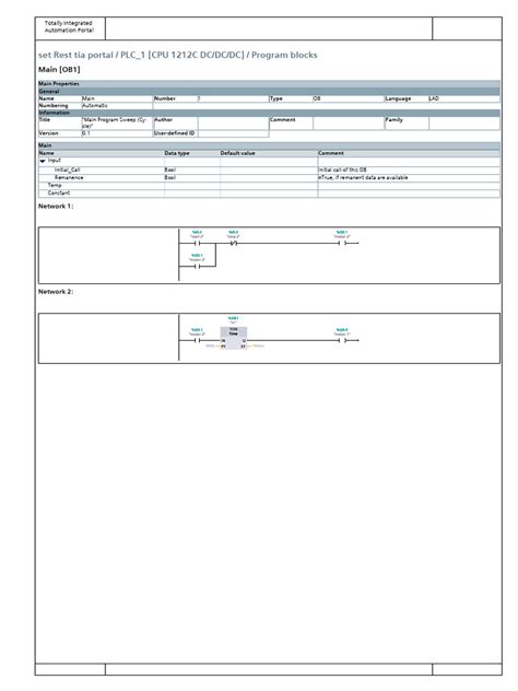 Timer Ton In Plc Pdf