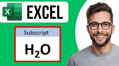 how to type subscript on excel youtube