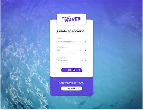 UI Design Sign Up On Behance