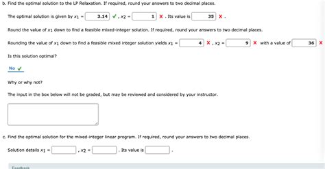 Solved Consider The Following Mixed Integer Linear Program