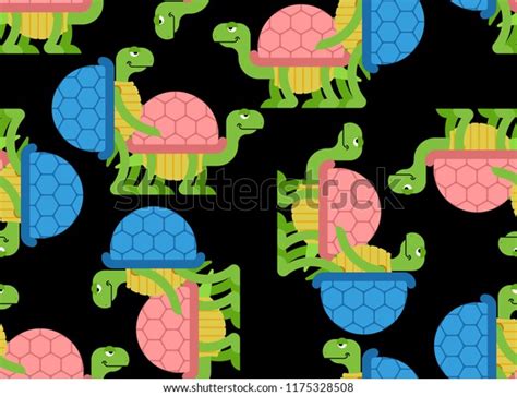 Turtle Sex Pattern Seamless Tortoise Intercourse Stock Vector Royalty