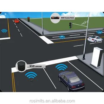 Traffic Wireless Vehicle Detection Magnetometer For Traffic Signal Light Optimization Replace