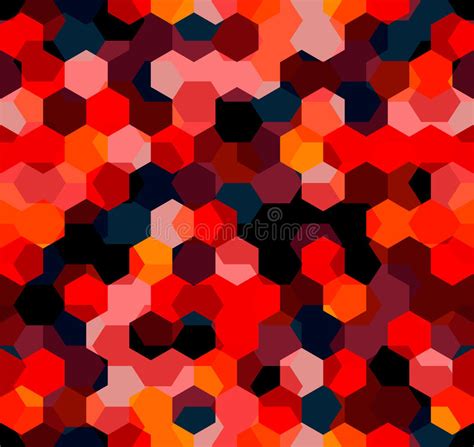 Modern Seamless Pattern Of Polygons Multicolor Abstract Geometric Background Stock Vector