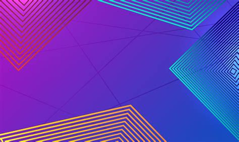 추상 그라데이션 색상 기하학적 선은 복사 공간이 있는 파란색 보라색 배경에 있습니다 0명에 대한 스톡 벡터 아트 및 기타 이미지 0명 3차원 형태 가리기 Istock