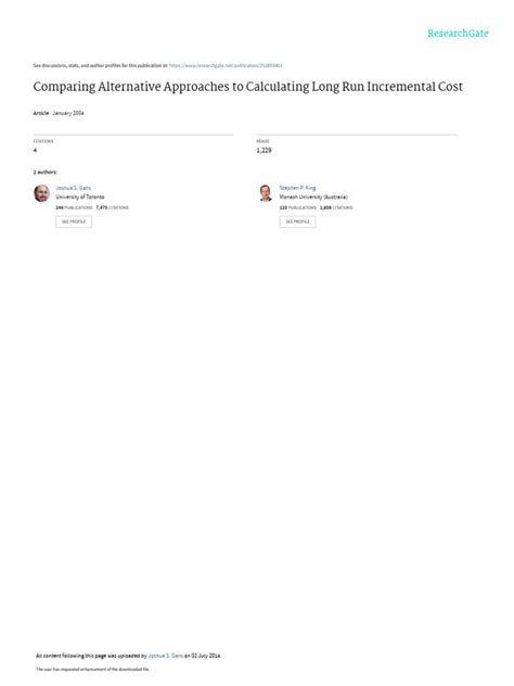 comparing alternative approaches to calculating lo pdf