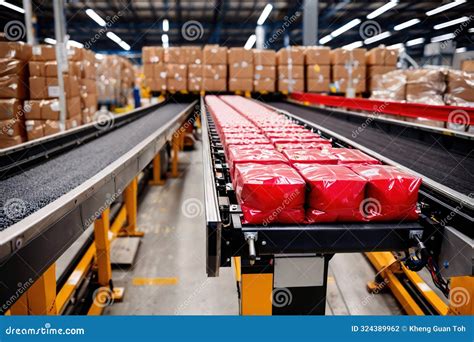 Automated Conveyor Belt Sorting Mechanism In A Logistics Center Automatic Engineering Solution