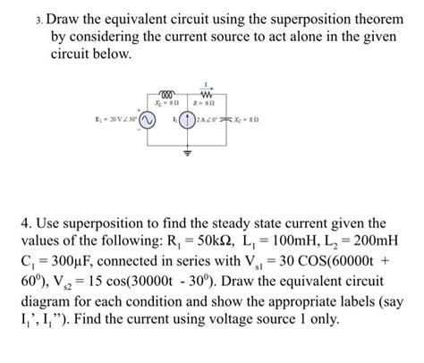 Solved Draw The Equivalent Circuit Using The Chegg