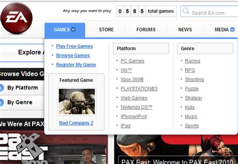 multi column mega drop down menus with 30 examples