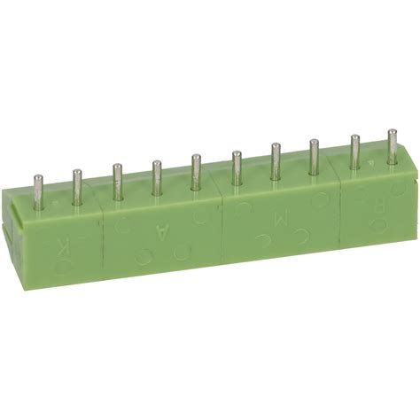Truconnect 213919 3 5mm Low Profile 90 Degree 10 Way Terminal Block Rapid Online