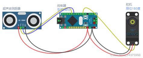 Arduino招财猫（超声波传感器舵机）用超声波测距控制舵机arduino Csdn博客