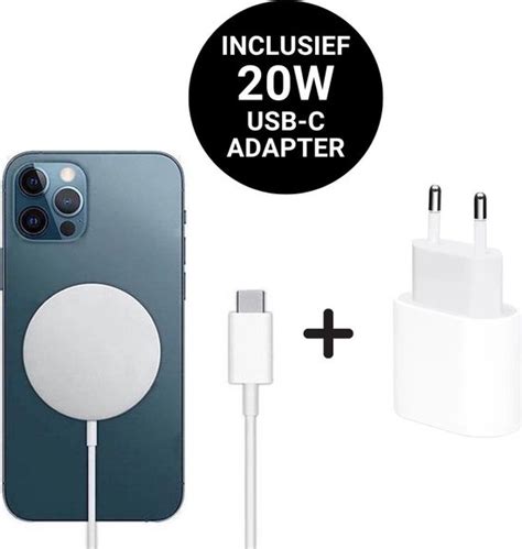 Draadloze Iphone Oplader Magsafe Wireless Draadloos Inclusief