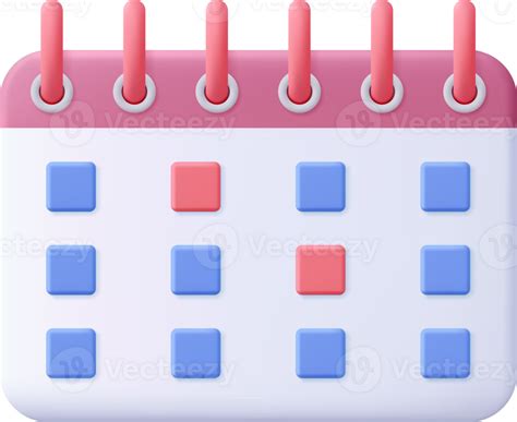 3d Calendar Assignment Icon 38944469 Png