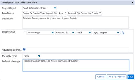 Creating A Data Validation Rule