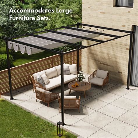 Weatherproof Pergola With Retractable Roof