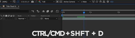 How To Trim Or Split A Clip In After Effects Digiprotips