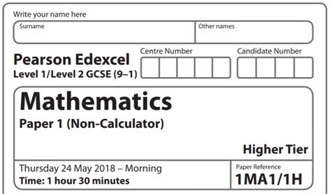 Edexcel Gcse Maths June 2018 Paper 1 Video Walkthrough