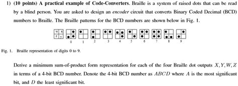10 Points A Practical Example Of Code Converters Braille Is A System