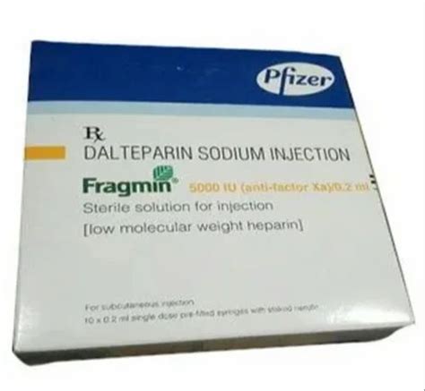 Fragmin 5000 Iu Injection At ₹ 731piece Dalteparin Sodium Injection