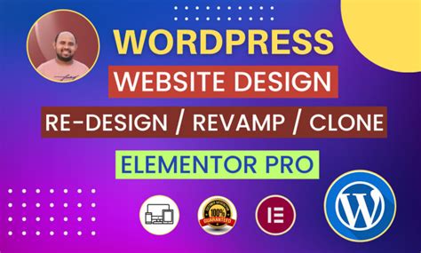 redesign wordpress website design website revamp clone by elementor pro