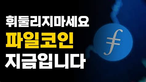 파일코인 투자가치가없다 이런말에 절대 휘둘리지마시구요 우린 본질만 알고있으면 됩니다 Youtube