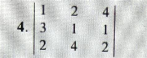 Solved Compute The Determinants In Exercises 1 8 Using A Chegg Com