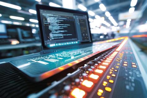Ai Coding Workspace With Laptop Digital Transformation Tech Innovation