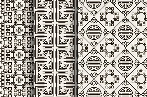 Pattern Chinese Art Graphic Patterns ~ Creative Market