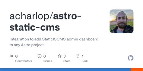 github acharlop astro static cms integration to add staticjscms