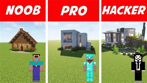 Minecraft NOOB Vs PRO Vs HACKER Animation YouTube
